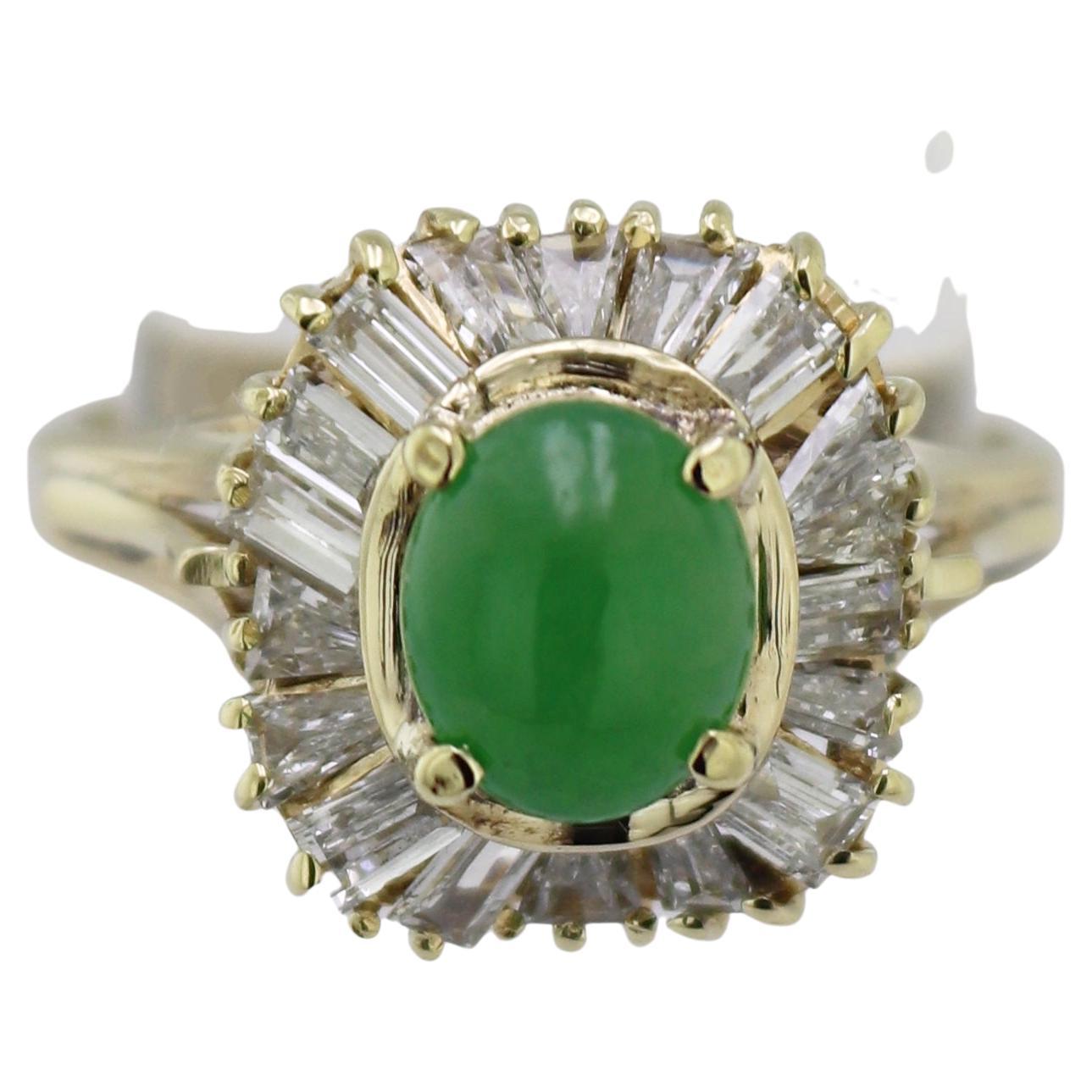 Mason Kay 18K Yellow Gold Ring with Natural Untreated Jadeite For Sale ...