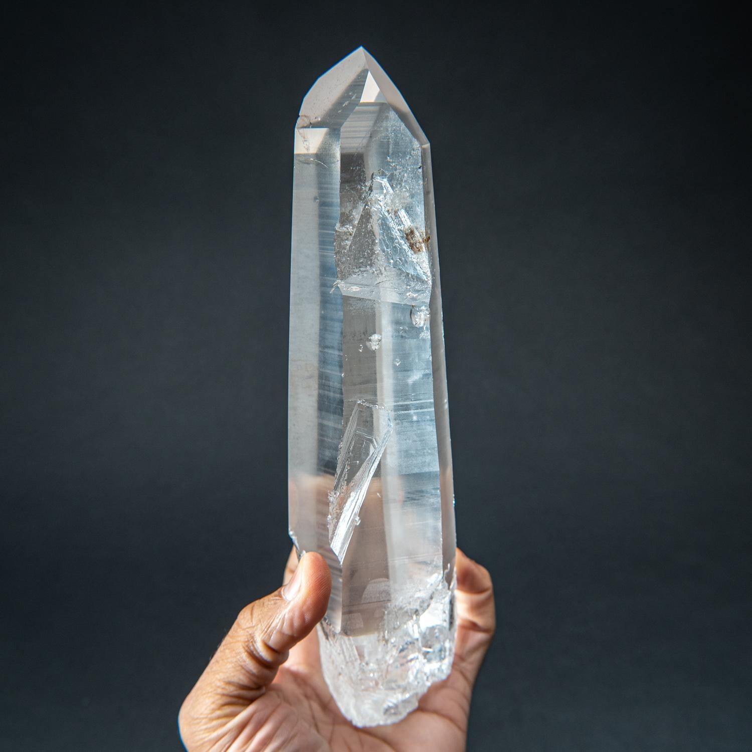 Natural Lemurian Quartz Crystal from Brazil (2.65 lbs) For Sale at 1stDibs