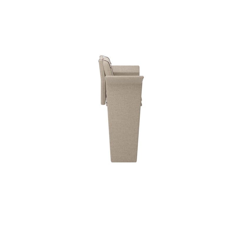 Natural Linen Modern Panama Bar Chair For Sale at 1stDibs