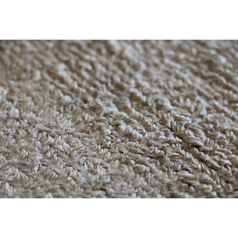 21st Cent Neutral Tones Linen Rug for Beach Houses by Deanna Comellini ...