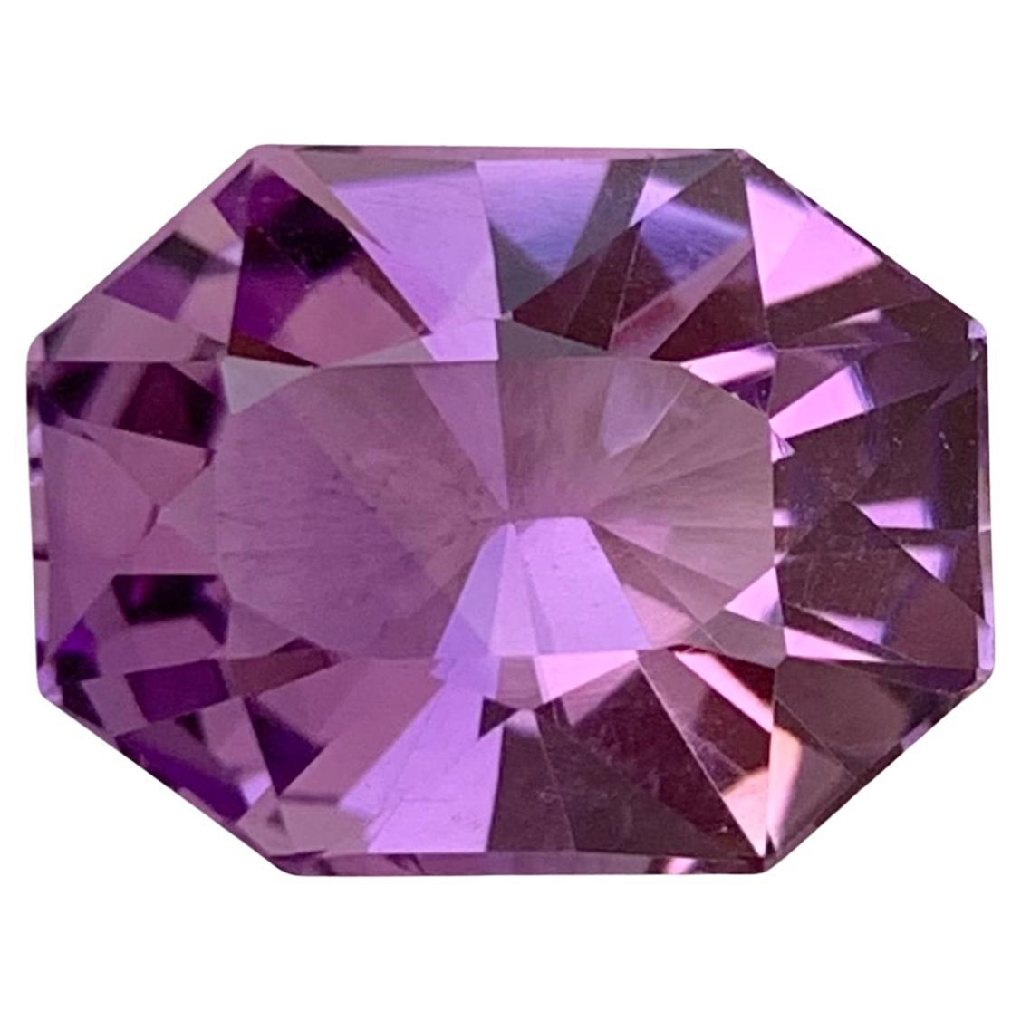 10.75 Carat Natural Loose Octagon Shape Dark Purple Amethyst Gem For ...
