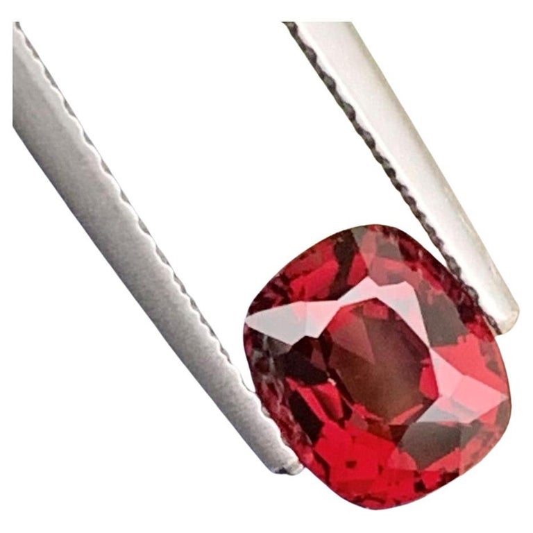 Natural Loose Red Burmese Spinel Cushion Cut Gemstone 1.60 Carat For ...