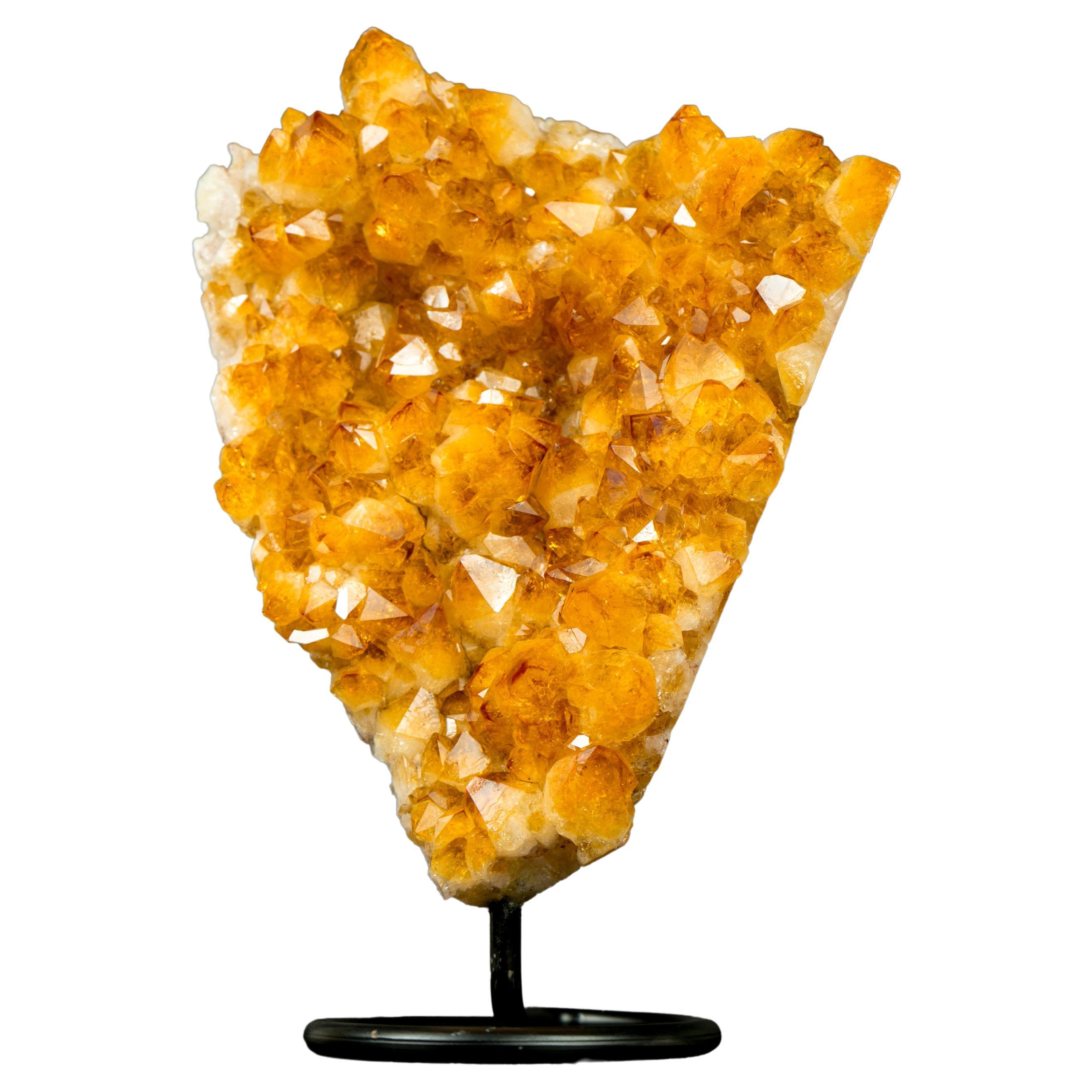 Natural Orange Citrine Cluster with High-Grade Citrine Druzy For Sale ...