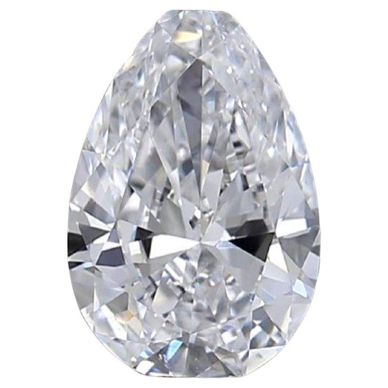 Natural Pear Brilliant Diamond in 0.52 Carat D VS2, GIA Certificate For ...