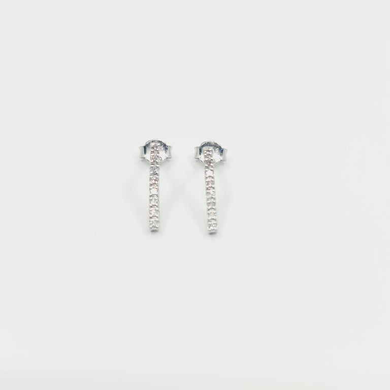 Natural Pink Diamond Earrings 0.22 Ct Very Light Pink, Faint Pink/SI ...
