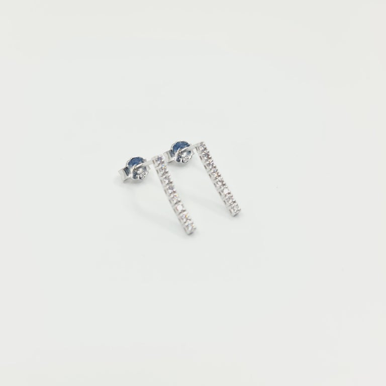 Natural Pink Diamond Earrings 0.22 Ct Very Light Pink, Faint Pink/SI ...