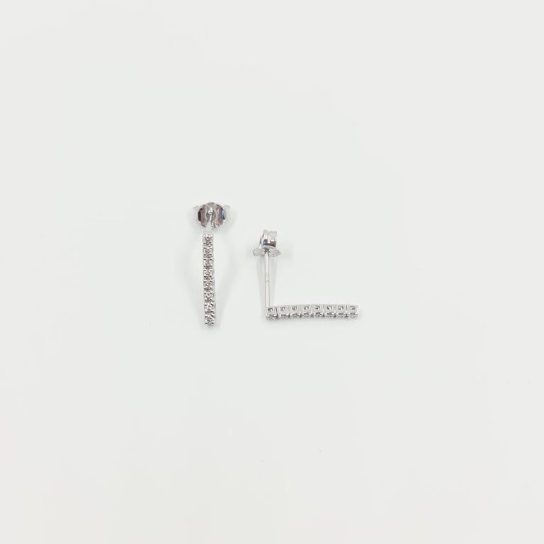 Natural Pink Diamond Earrings 0.22 Ct Very Light Pink, Faint Pink/SI ...