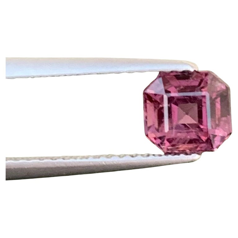 Natural Purple Cut Spinel Gem 1.20 CTS Brilliant Asscher Cut Spinel for ...