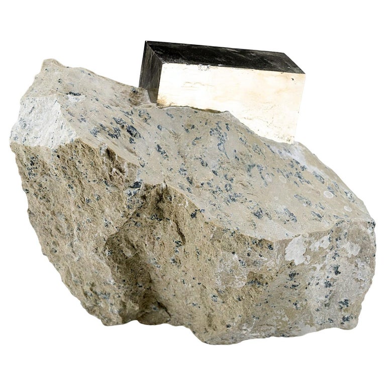 Pyrite on Basalt from Navajun, Spain (6.5 Lbs) For Sale at 1stDibs