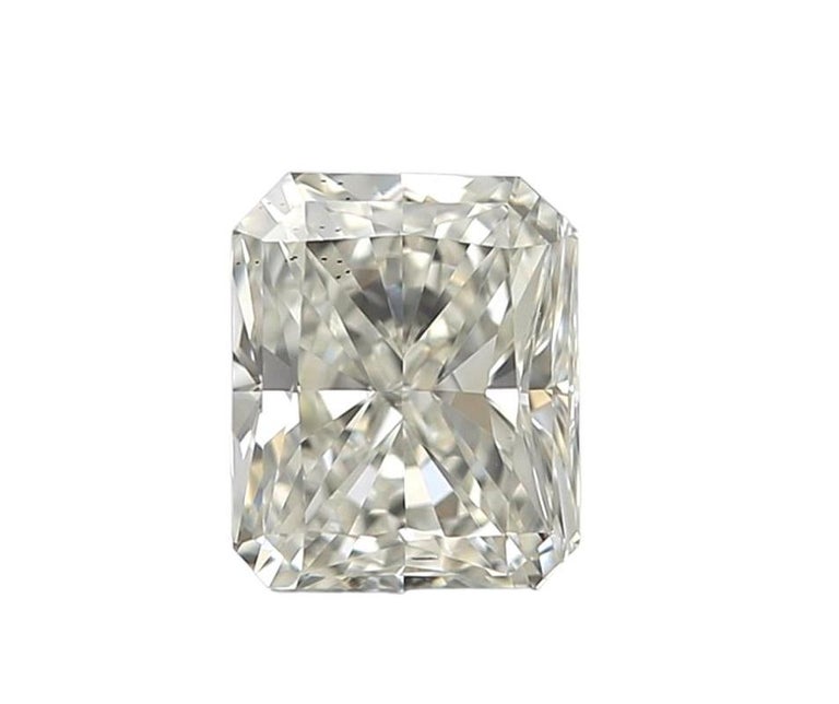 Natural Radiant Diamond in a 0.50 Carat H SI1, GIA Certificate For Sale ...