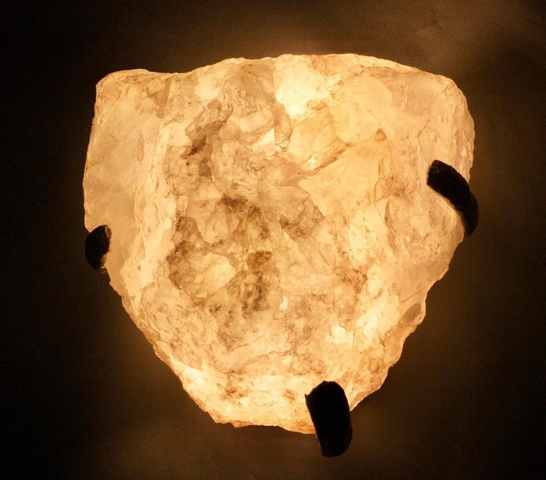 Natural Rock Crystal Sconces For Sale at 1stDibs