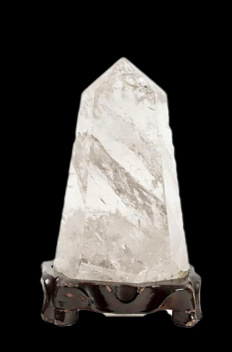 Natural Rock Crystal Tower Obelisk For Sale at 1stDibs