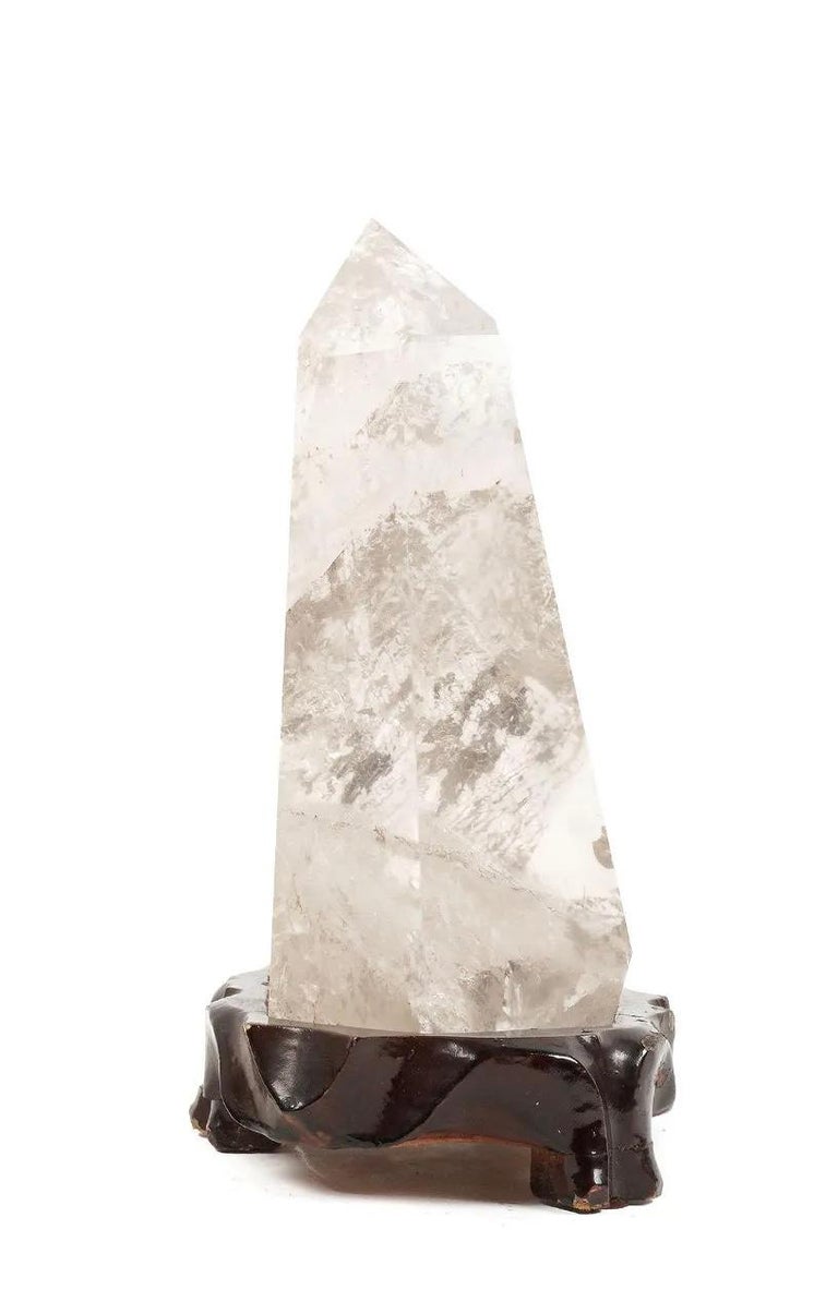 Natural Rock Crystal Tower Obelisk For Sale at 1stDibs