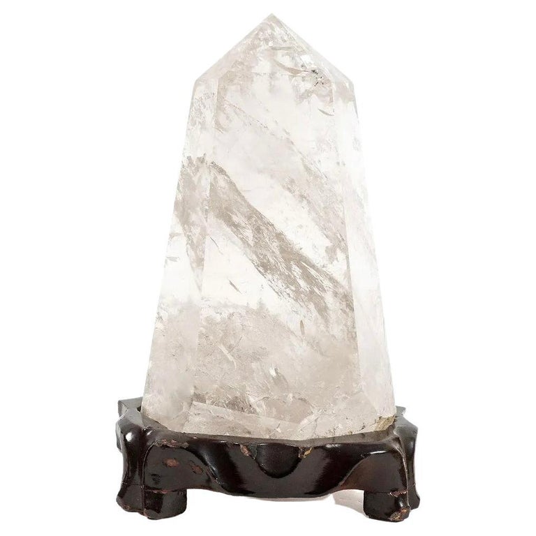 Natural Rock Crystal Tower Obelisk For Sale at 1stDibs