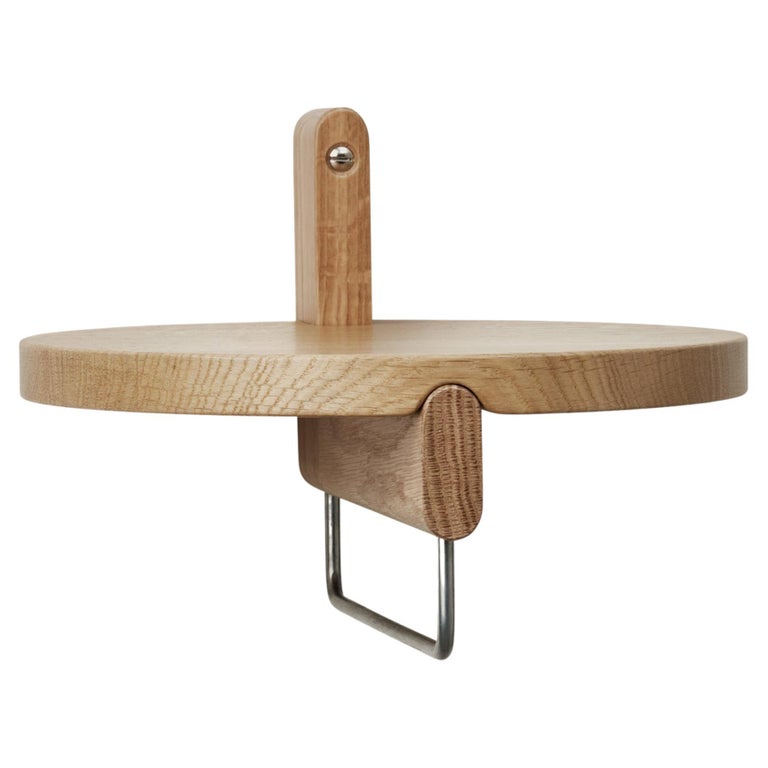 Natural Rondelle Round Shelf with Hanger by Storängen Design For Sale ...