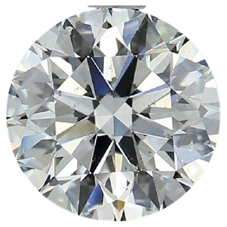 Natural Round Brilliant Diamond in a 0.40 Carat I SI2, Certificate For ...