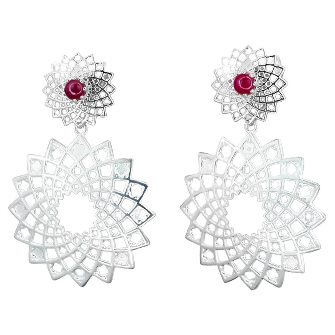 Natural Rubies Earrings For Sale at 1stDibs