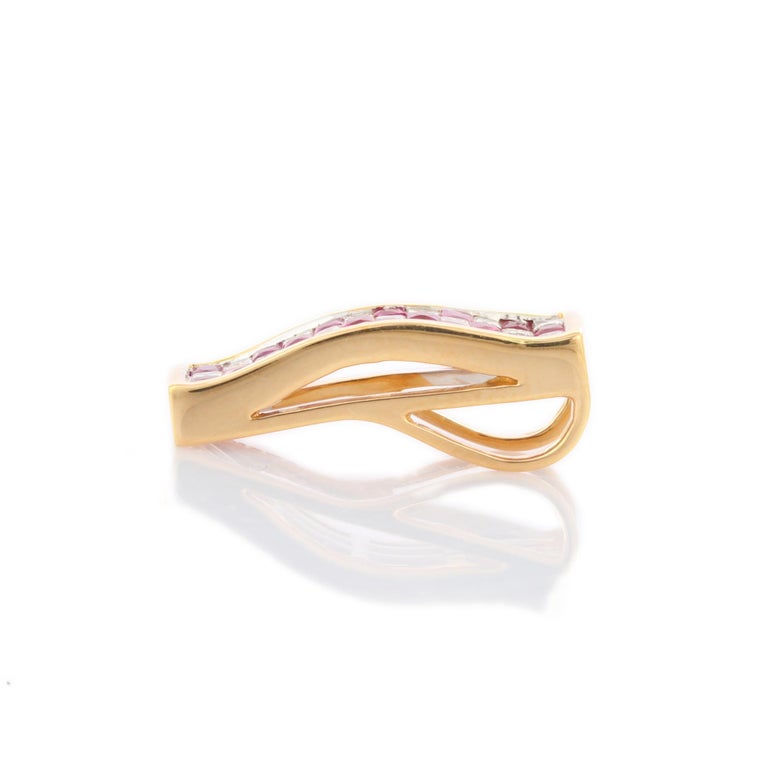 Natural Square Cut Diamond Ruby Bar Pendant Studded in 18K Solid Yellow ...