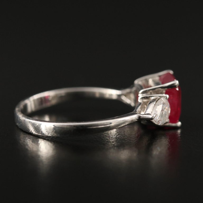 Customizable Natural Ruby Engagement Ring, Ruby Wedding Ring For Her ...