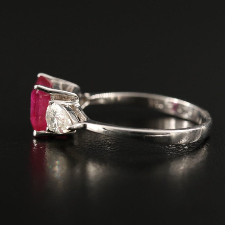 Customizable Natural Ruby Engagement Ring, Ruby Wedding Ring For Her ...
