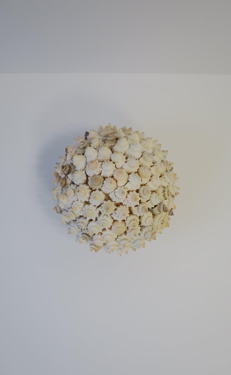 Seashell Sphere Ball Sculpture For Sale at 1stDibs | seashell ball