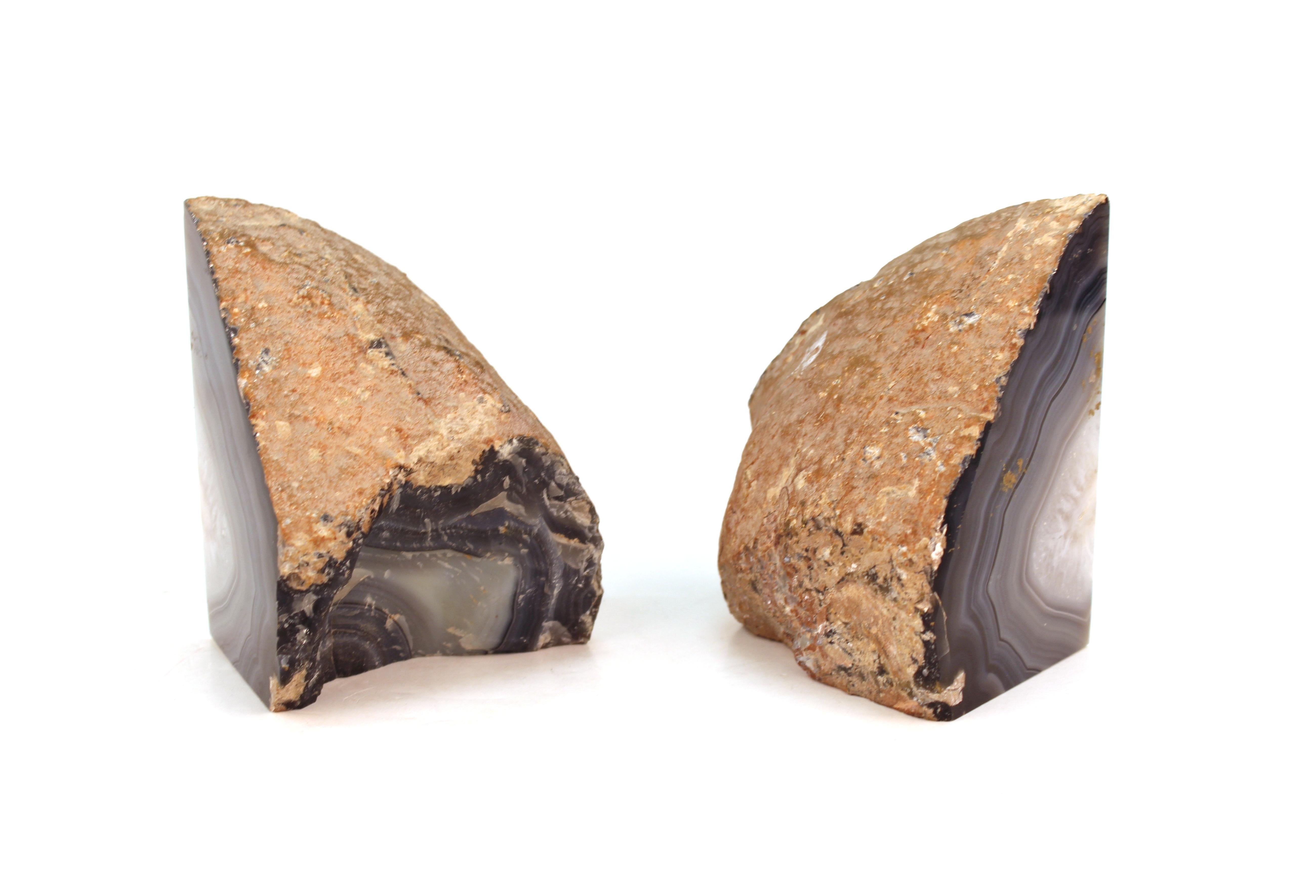 Natural Specimen Geode Bookends in Blue Agate at 1stDibs | blue agate ...