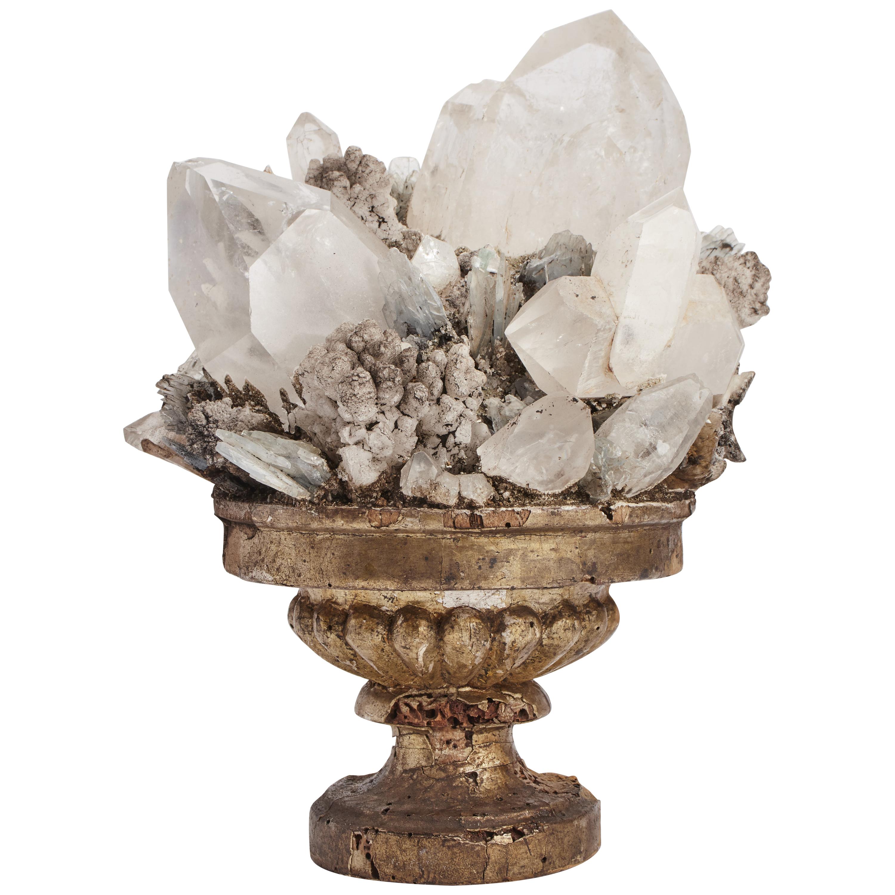 Natural Specimen White Quartz and Rock Crystals, Italy, 1880, Specimen ...