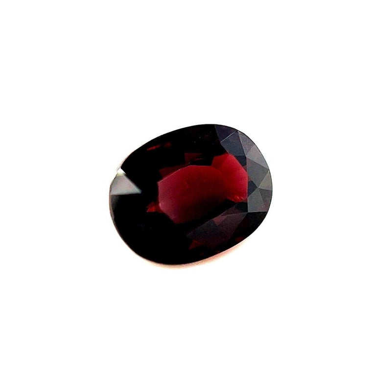 Natural Spinel 1.00ct Deep Red Oval Cut Loose Rare Gem For Sale at 1stDibs