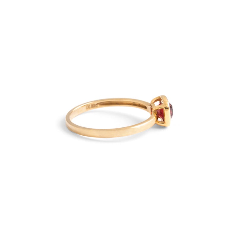 Natural Spinel 18k Gold Set For Sale at 1stDibs
