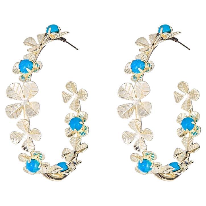 Tom Ford Runway Hammered Metal Disk Feather Statement Earrings at ...