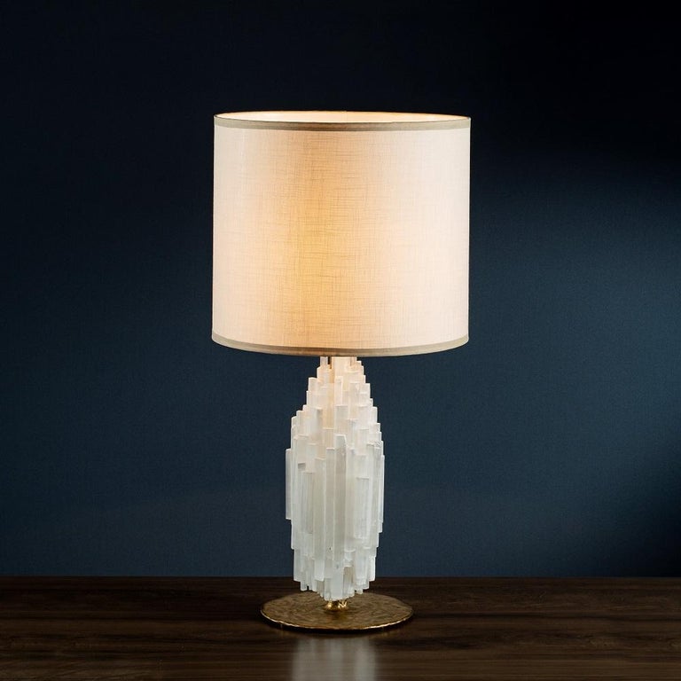 Natural Stone Table Lamp by Aver For Sale at 1stDibs