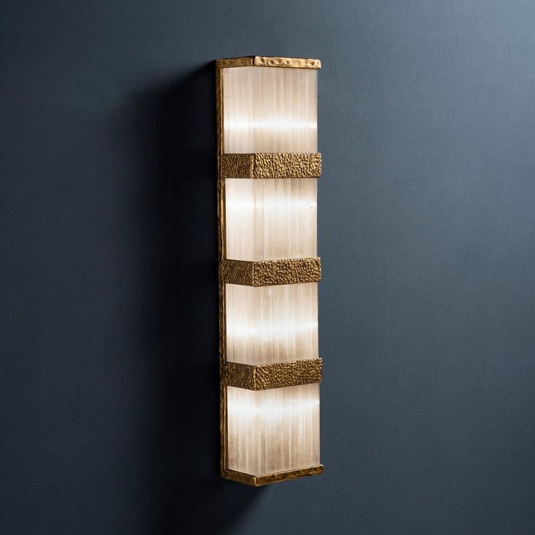 Natural Stone Wall Sconce II by Aver For Sale at 1stDibs