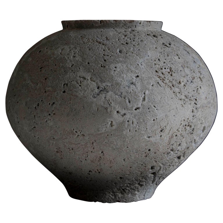 Natural Stone Moon Jar For Sale at 1stDibs