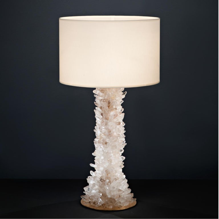 Natural Stone Table Lamp by Aver For Sale at 1stDibs