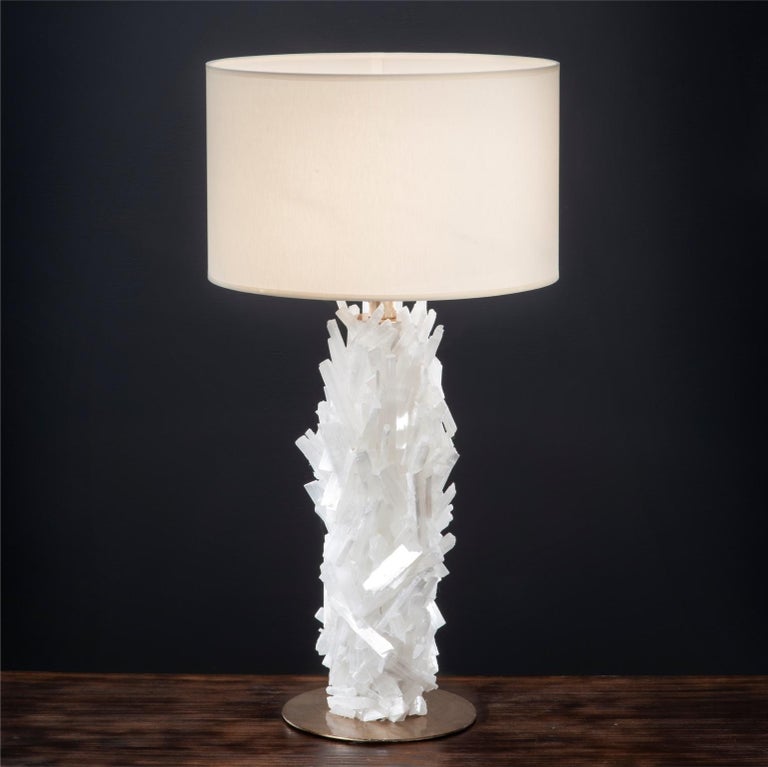 Natural Stone Table Lamp by Aver For Sale at 1stDibs