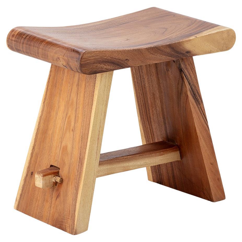 Natural Suar Wood Stool by Thai Natura For Sale at 1stDibs