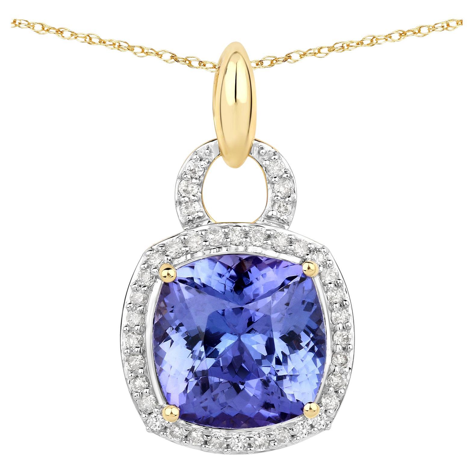 Natural Zambian Emerald and Diamond Halo Pendant Total 7.35 Carats 14k ...