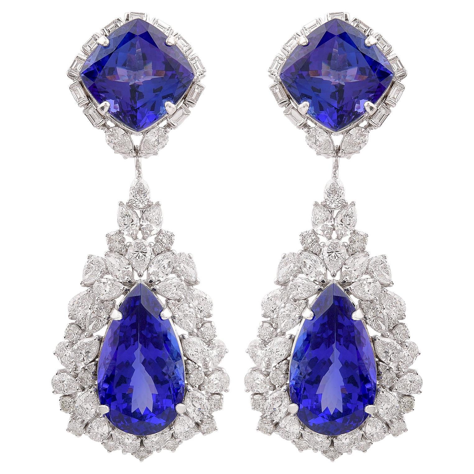 Antique Tanzanite Earrings - 615 For Sale at 1stDibs | tanzanite ...
