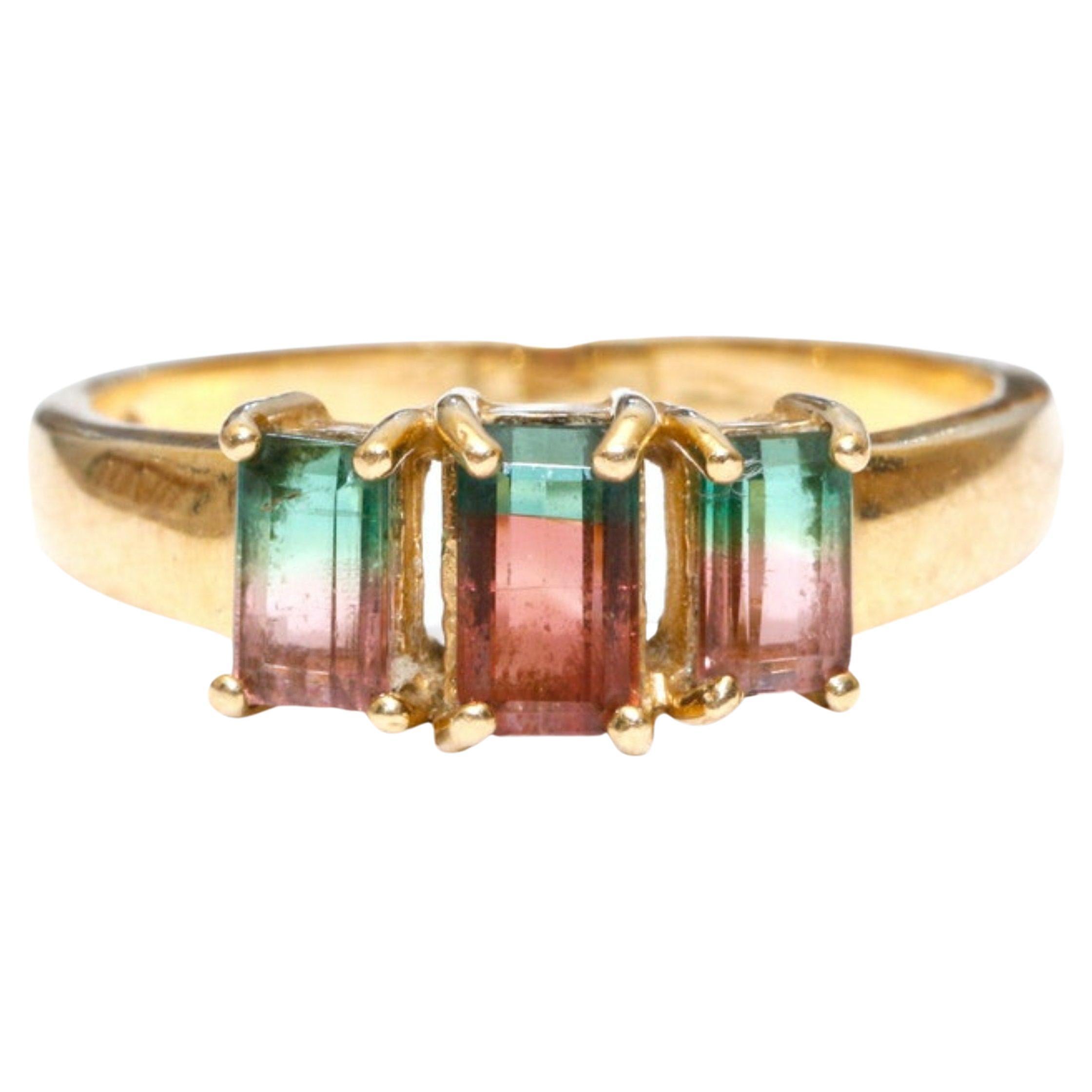 Paolo Costagli Watermelon Tourmaline Ring with Diamonds at 1stDibs ...
