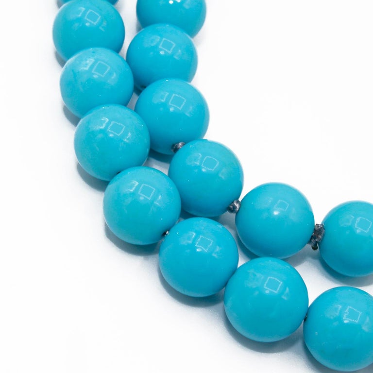 Natural Turquoise Necklace For Sale at 1stDibs