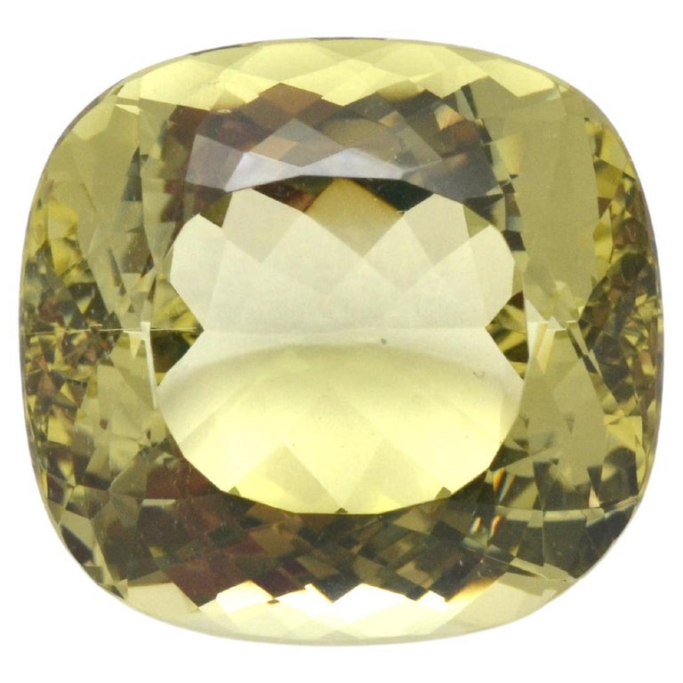 Natural Ukraine Heliodor 37.72 Carat Cushion Shape Loose Gem For Sale ...