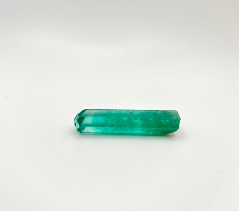 Natural Uncut Emerald in Original Growth of Hexagonal Prism 61.90 ...