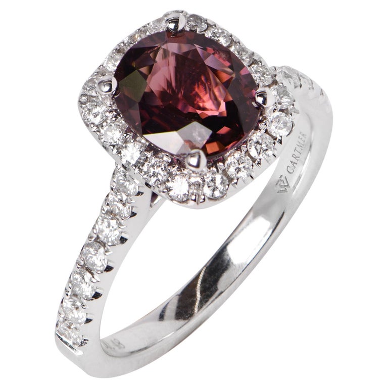 Natural Unheated Ruby Ring in 18ct White Gold For Sale at 1stDibs
