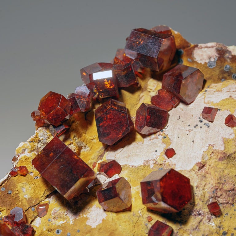 Natural Vanadinite Crystal Cluster on Matrix from Mibladen, Khénifra ...