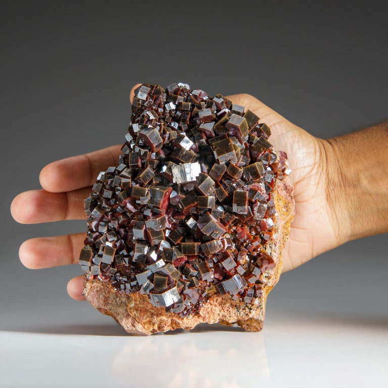 Natural Vanadinite Crystal Cluster on Matrix from Morocco For Sale at ...