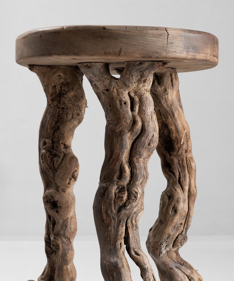 Natural Vine Wood Stools at 1stDibs | natural wood stools