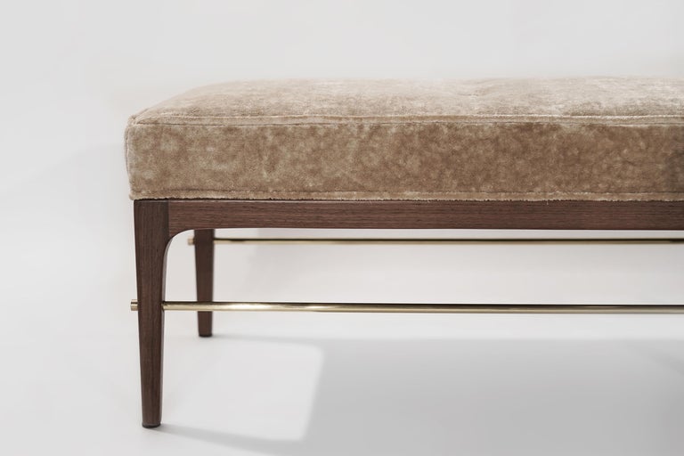 Natural Walnut Linear Bench by Stamford Modern For Sale at 1stDibs