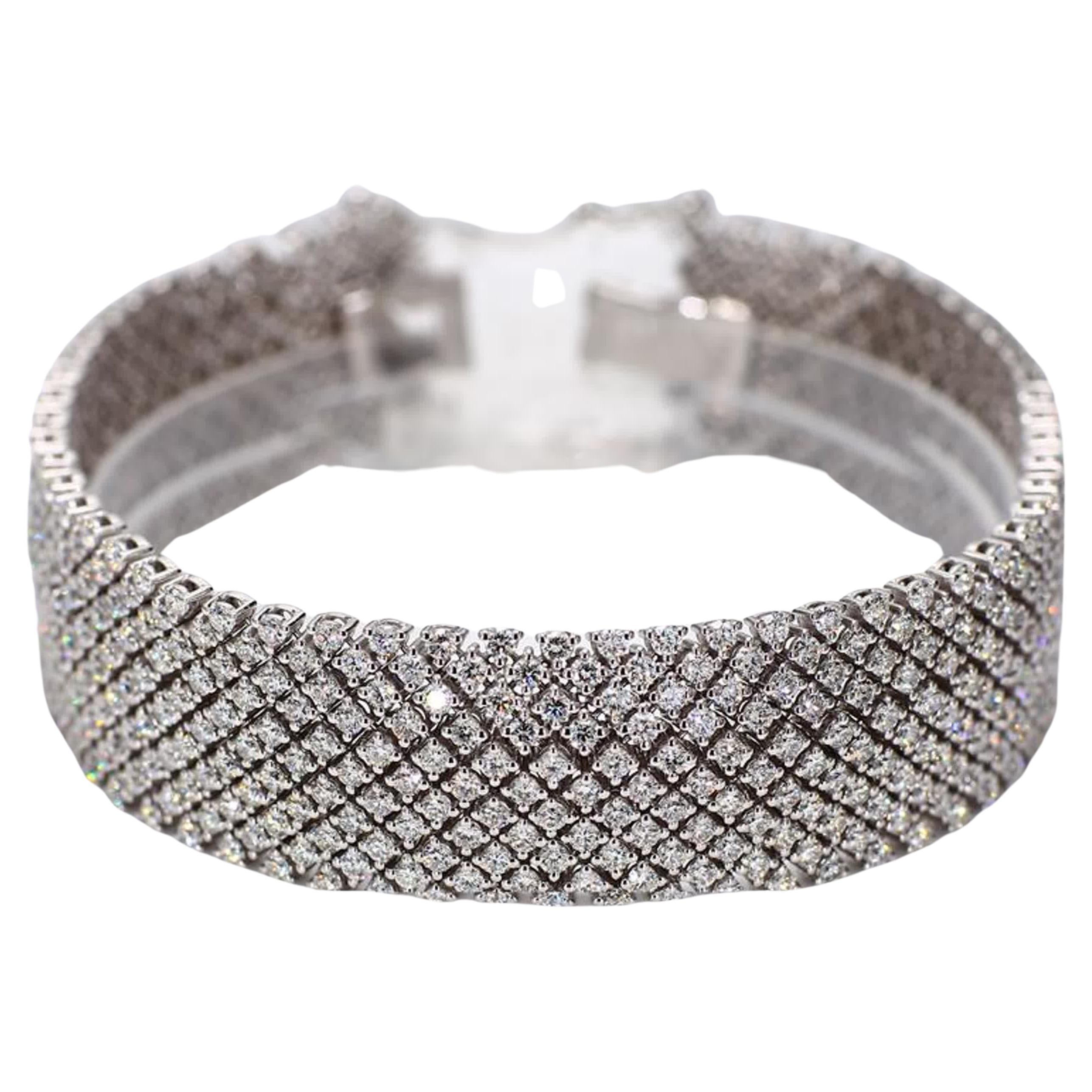 15.00 Carat Diamond Tennis Bracelet at 1stDibs | 15 carat diamond ...