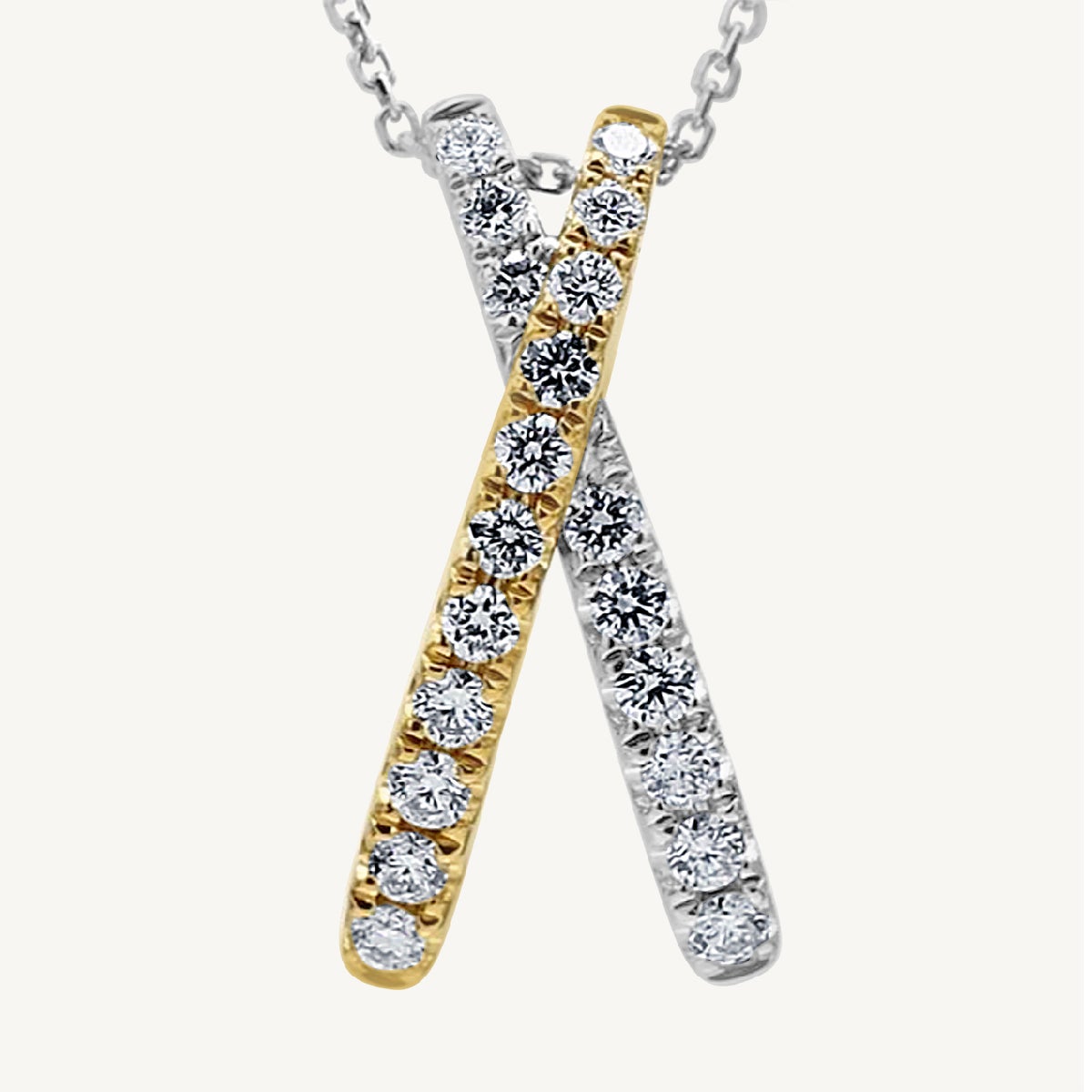 Natural White Round Diamond .72 Carat TW White Gold Drop Pendant For ...