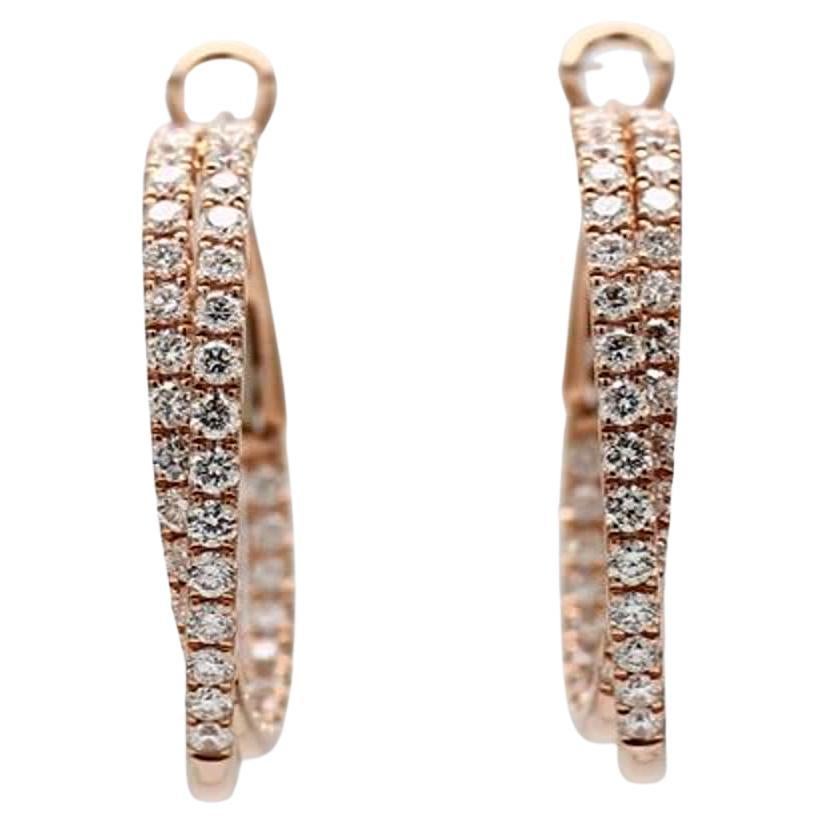 20 Carat Natural Pink Diamond Hoop Earrings For Sale at 1stDibs | pink ...